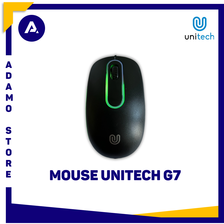 Jual Mouse Unitech G7 Optical USB LED Wired Mouse Kabel 1200DPI ...
