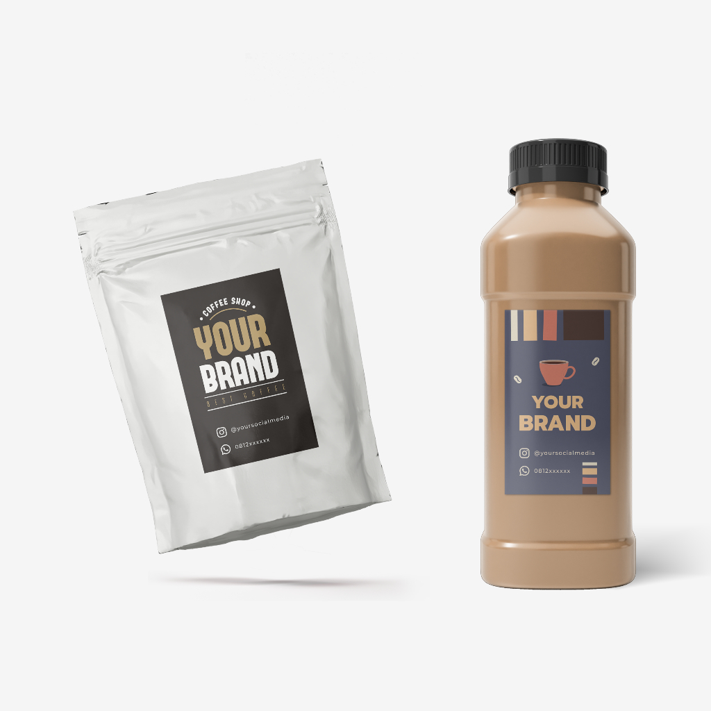 Jual Custoom.in #Custom Stiker Label Kopi Bottle Edition - Sticker ...