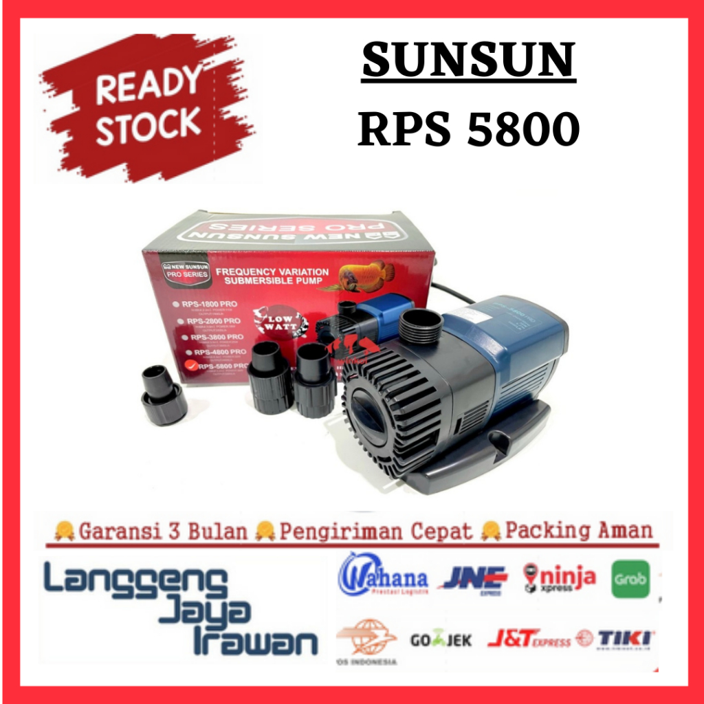 Jual Pompa air SUNSUN submersible pump JTP R 5800 Aquarium Kolam Pompa ...