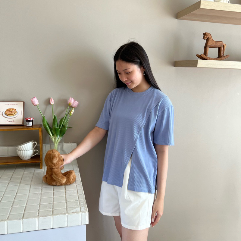 Jual Mollyna | Ye-Ji Knit Top / Premium Knit / Korean Knit/ Basic Top ...