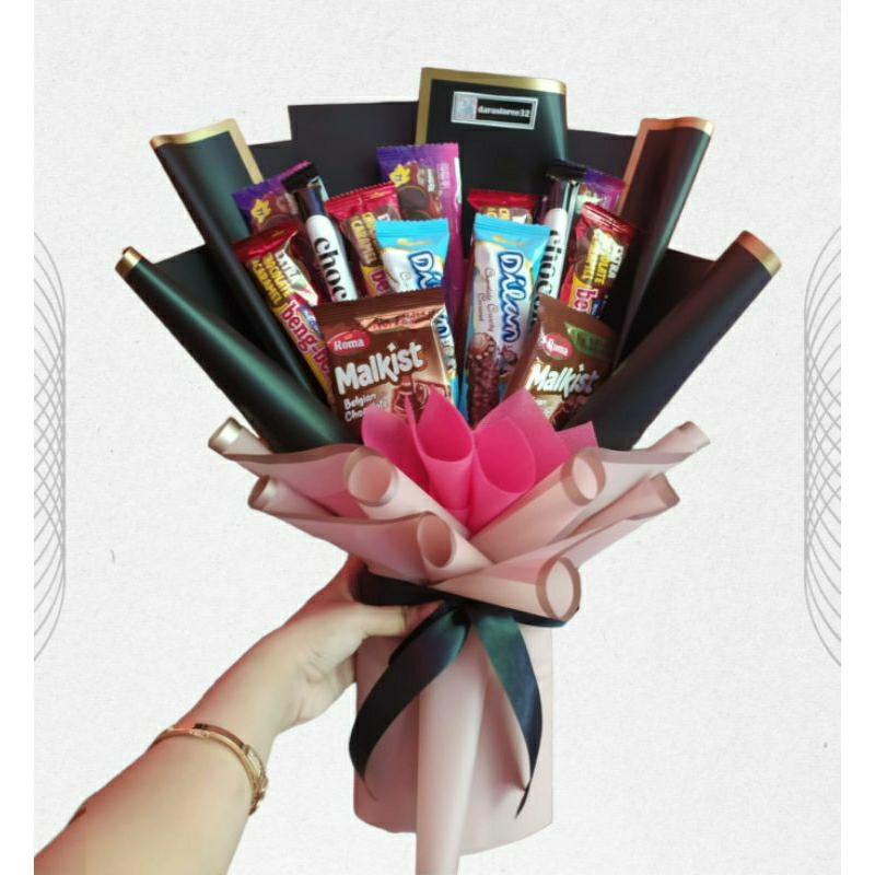 Jual Buket Snack coklat wisuda Bucket boneka bunga jajan wisuda murah ...