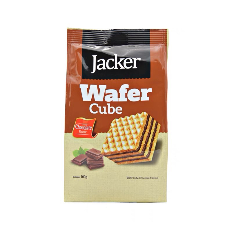 Jual Jacker Wafer Cube Tiramisu Halzenut Coklat 100g | Shopee Indonesia