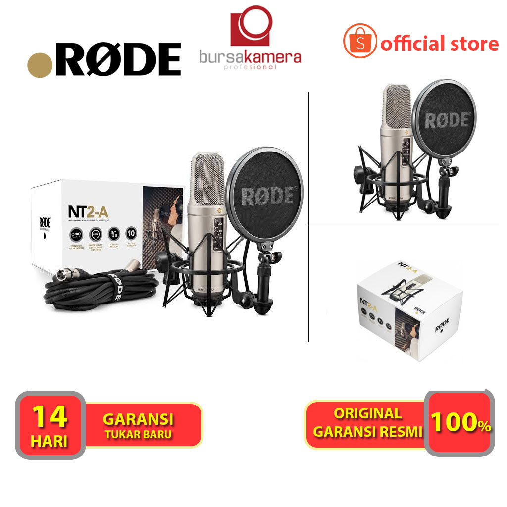 Jual Rode NT2-A / NT2A / NT2 A Microphone Studio Solution Package ...