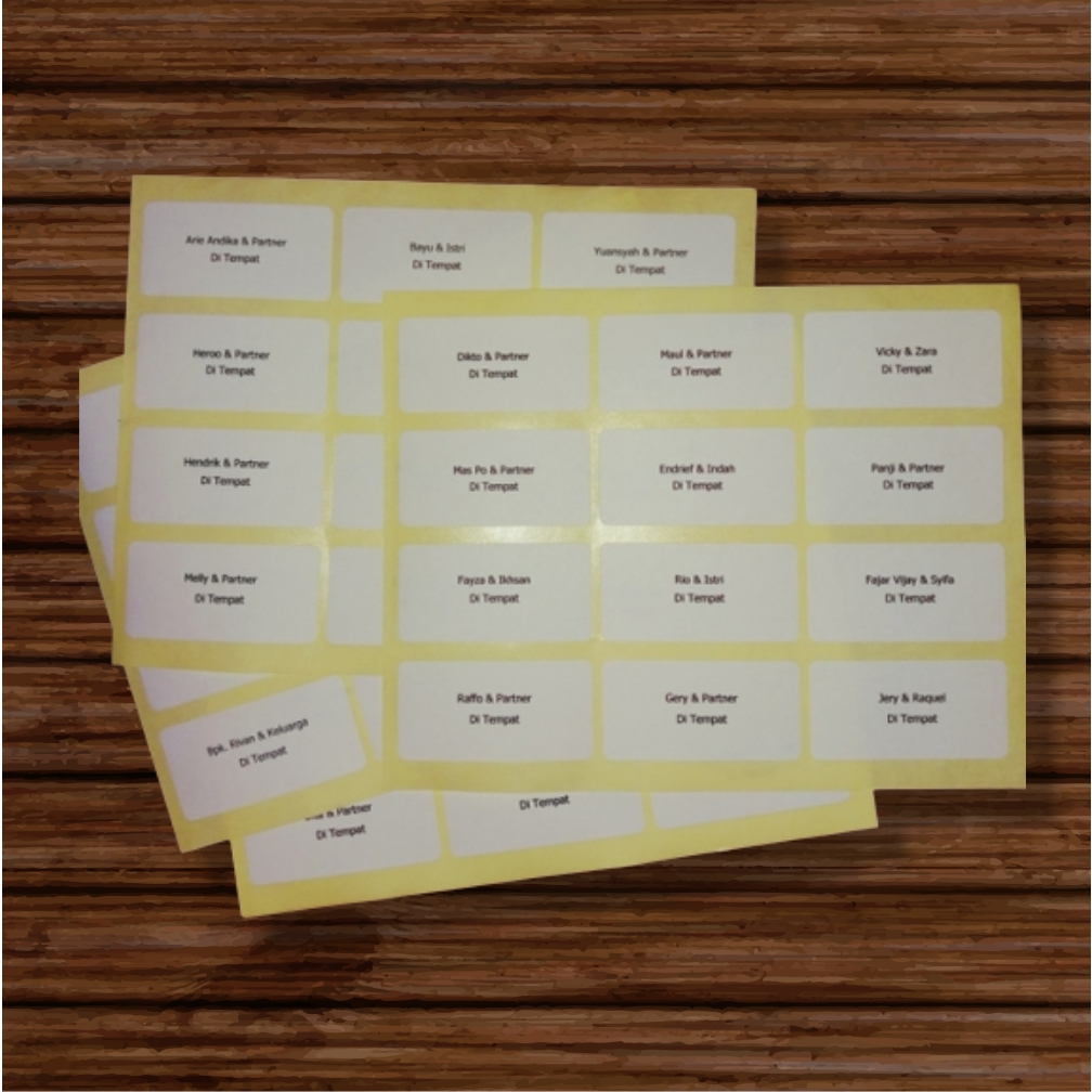 Jual Cetak Label Nama | Shopee Indonesia
