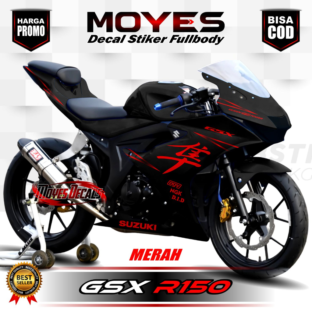 Jual ⭐⭐⭐⭐⭐ Decal GSX 150R Fullbody / Stiker GSX R150 Motif Racing ...