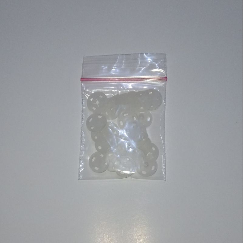 Jual Kancing tep kancing jepret kancing cetet plastik putih 10mm (12 ...