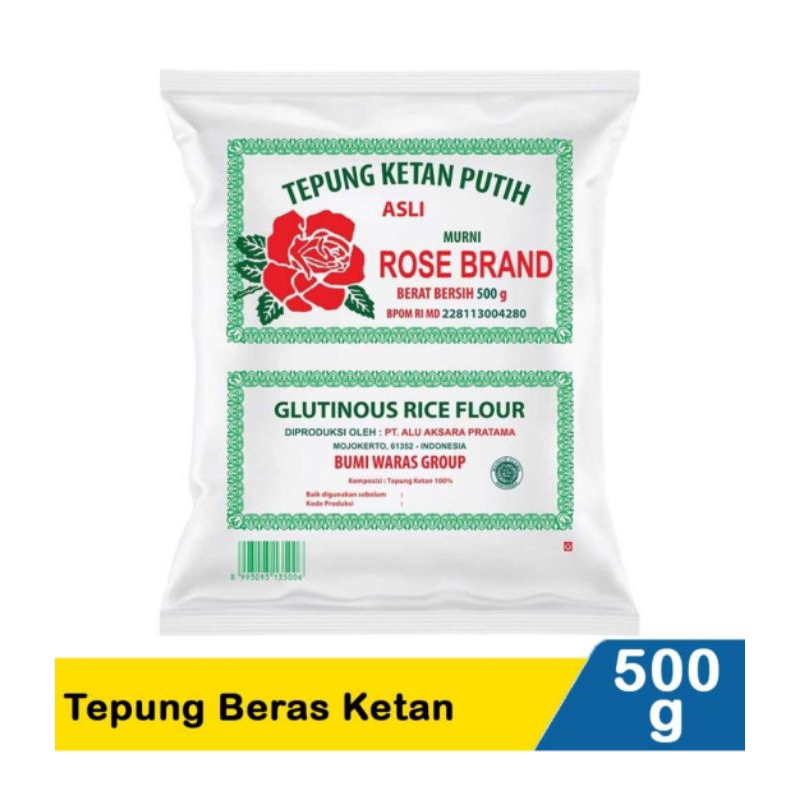 Jual Tepung Ketan Putih / Beras Rose brand 500g | Shopee Indonesia