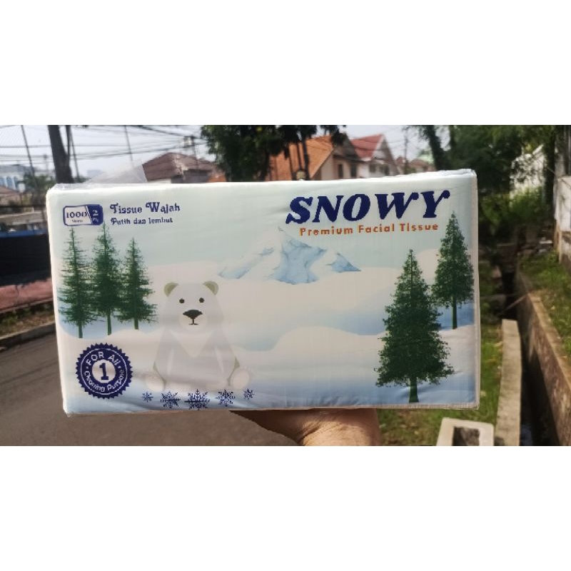 Jual Tissue facial Snowy 1000 sheets / tissue 1000 sheets | Shopee ...
