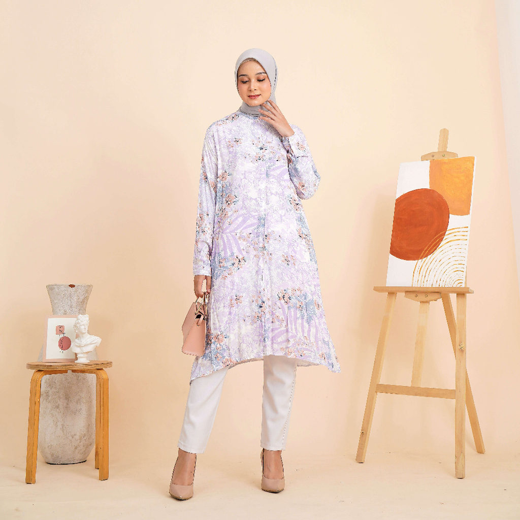 Jual LONG TUNIK RAYON VISCOSE PREMIUM BUSUI/TUNIK RAYON MOTIF TERBARU ...