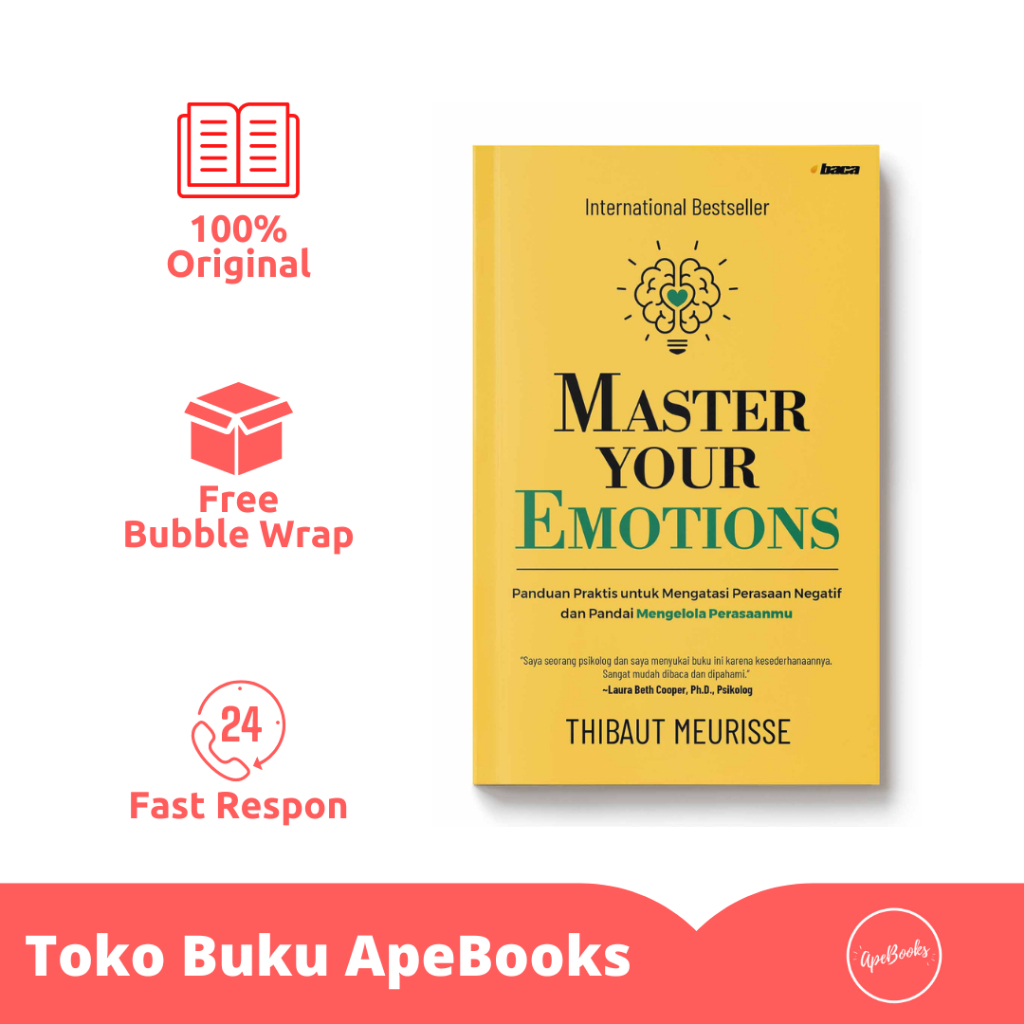 Jual Buku Master Your Emotions Bahasa Indonesia - Thibaut Meurisse (Original) | Shopee Indonesia