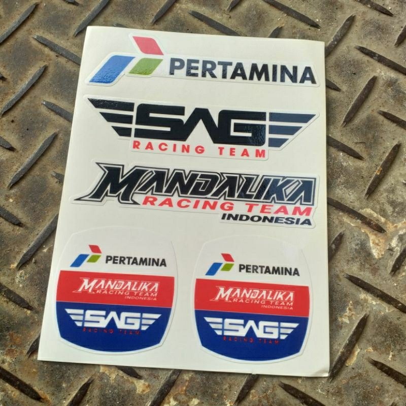 Jual stiker pack pertamina, sag racing, mandalika racing team | Shopee ...