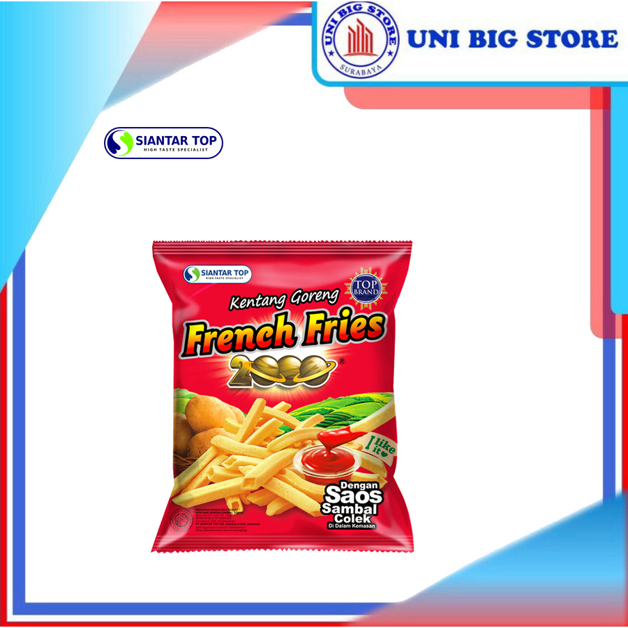 Jual French Fries 2000 Kentang Goreng Potato 24 gr Snack dengan Saos ...