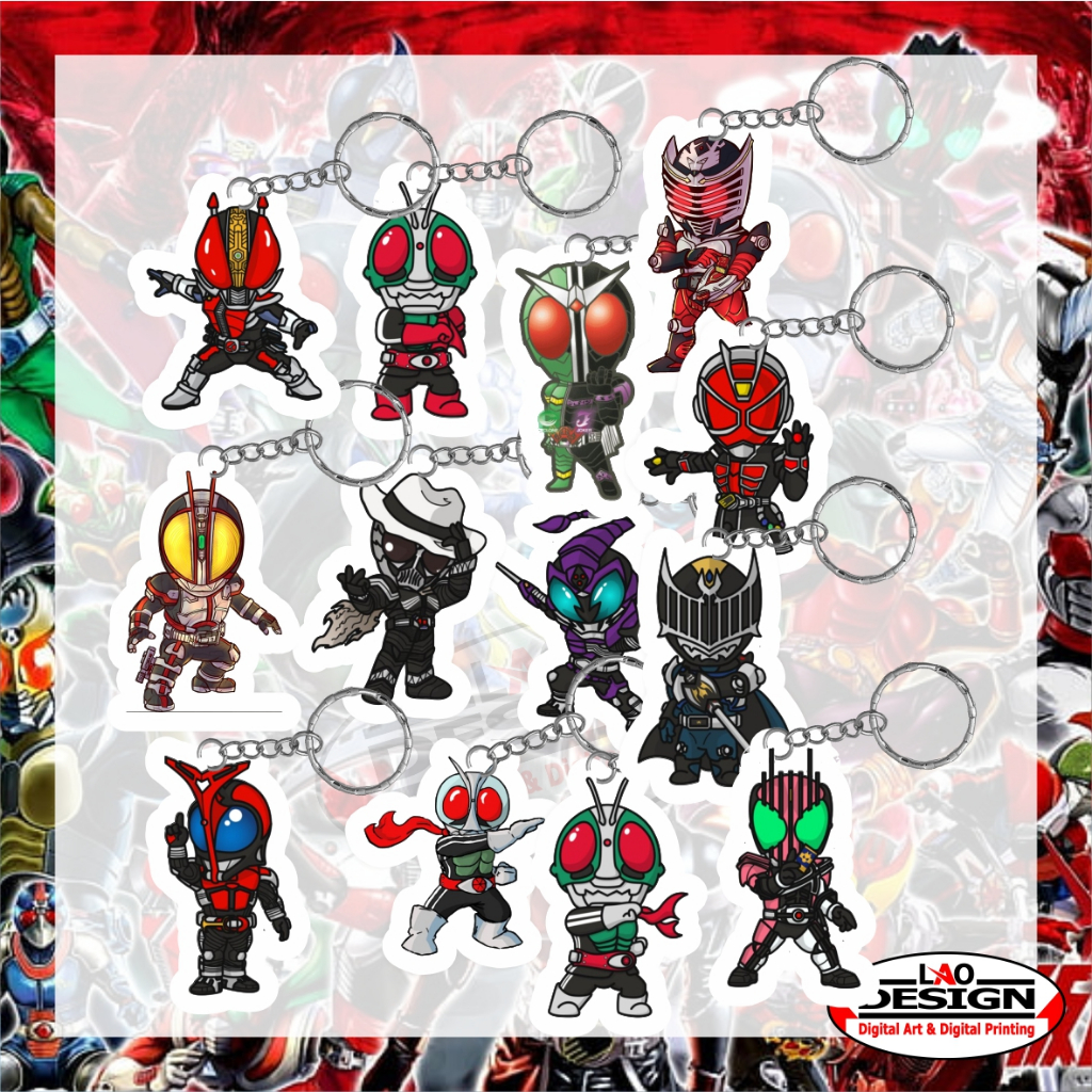Jual Gantungan Kunci Kamen Rider - Gantungan Kunci Akirlik - Gantungan ...