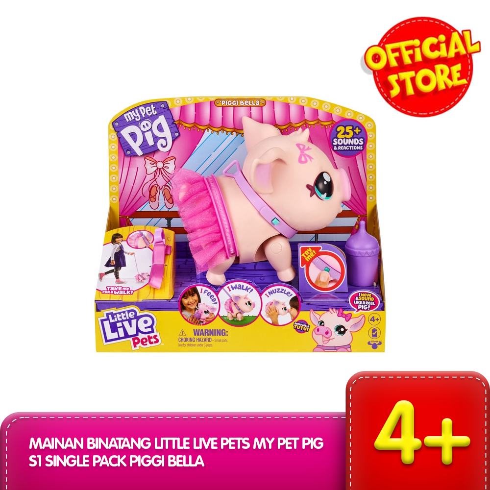 Jual Mainan Binatang Little Live Pets My Pet Pig S1 Single Pack Piggi ...