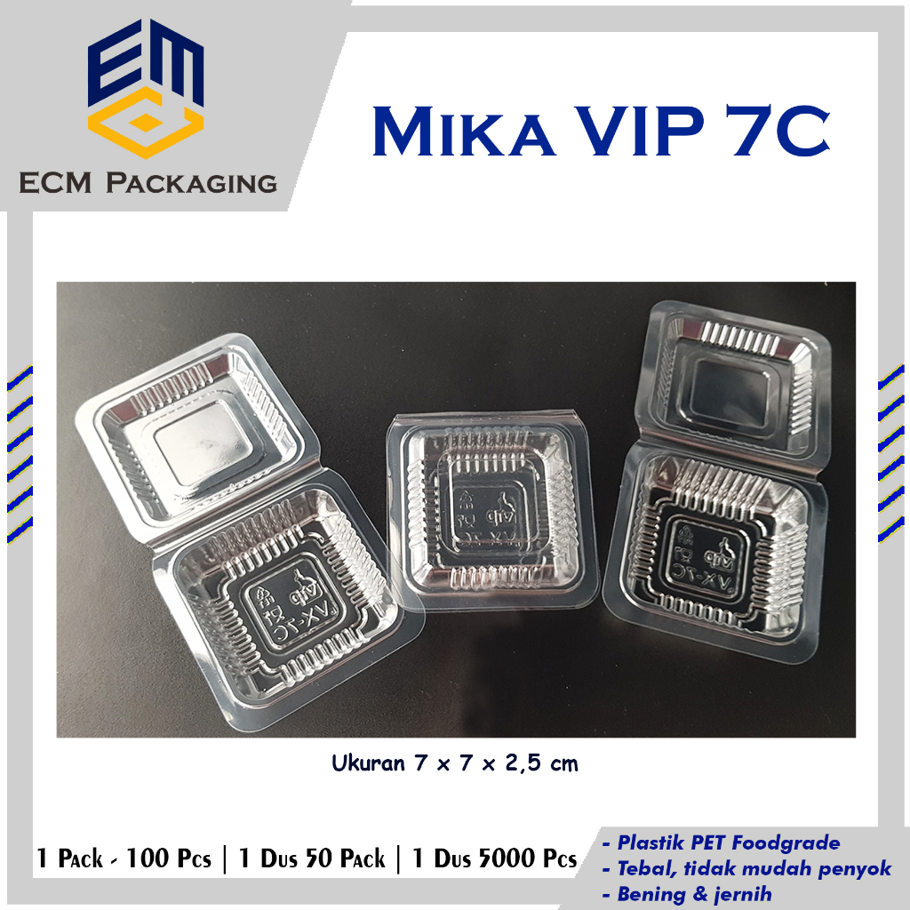 Jual MIKA VIP 7C / MIKA PLASTIK NASI / MIKA MAKANAN / MIKA KUE 100pcs ...