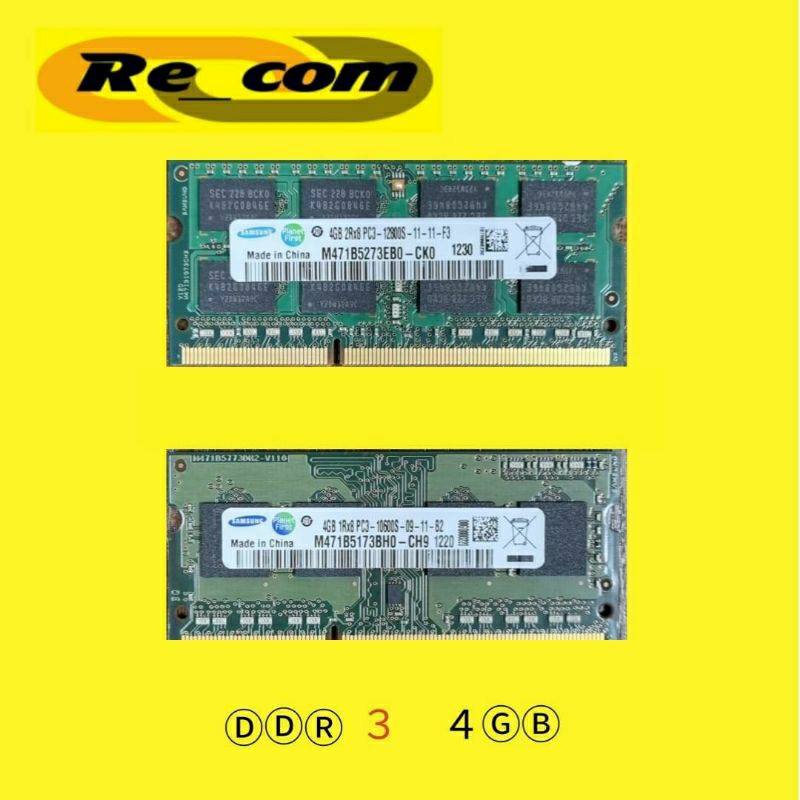 Jual RAM LAPTOP DDR3 4GB NON L SAMSUNG SODIMM | Shopee Indonesia
