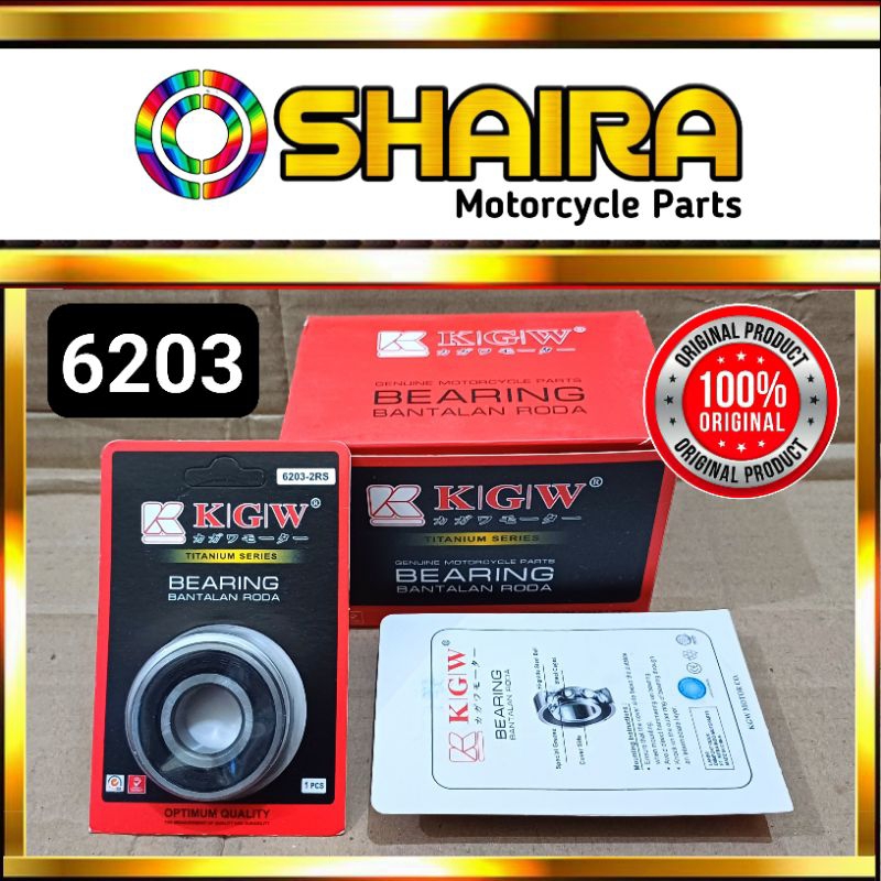 Jual BEARING 6203 MERK KAGAWA ORIGINAL/KLAHAR 6203/LAHER 6203/BANTALAN ...