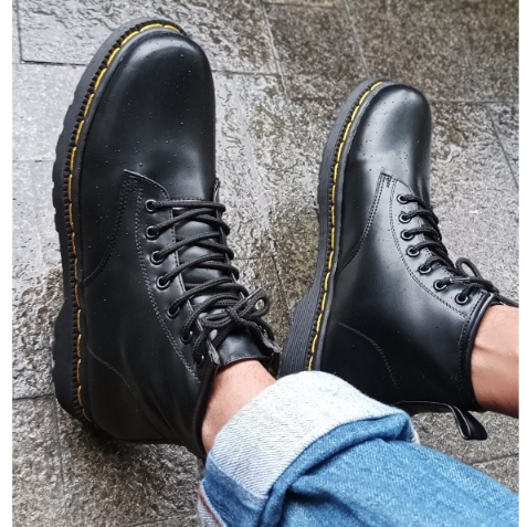 Jual Zicoshoe Sepatu Docmar Tinggi Boots Kulit Karet High Tali 8 Hole ...