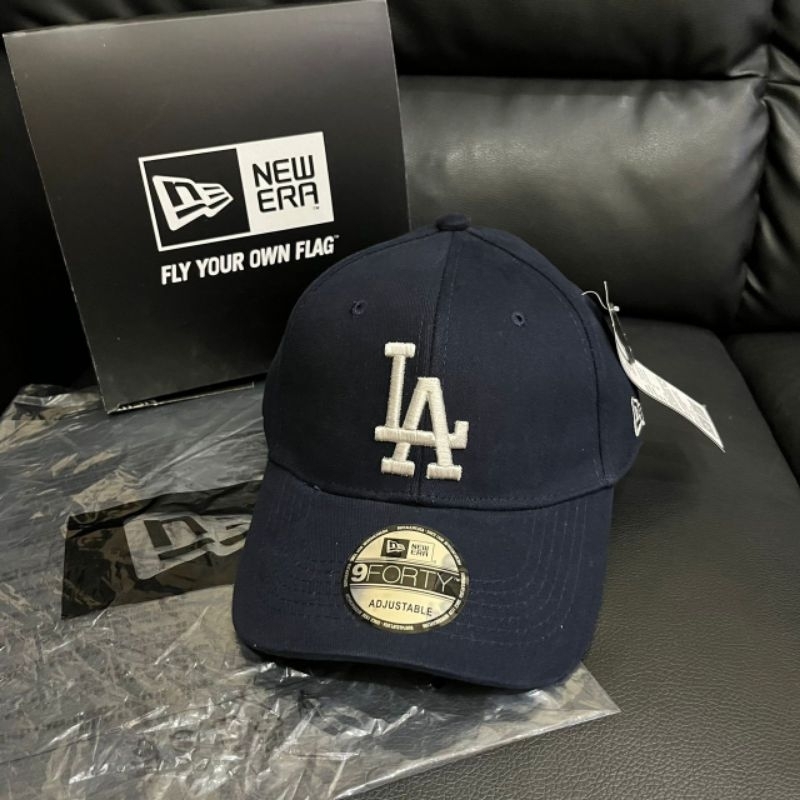 Jual Topi LA Dodgers Baseball Cap Korea Navy Silver | Shopee Indonesia