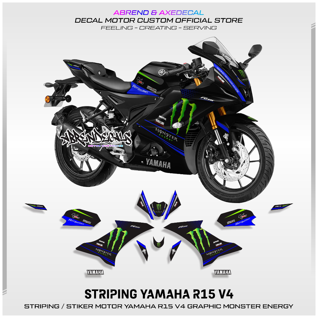 Jual STRIPING R15 V4 GRAFIS ME / STIKER MOTOR YAMAHA R15 V4 DESIGN ...