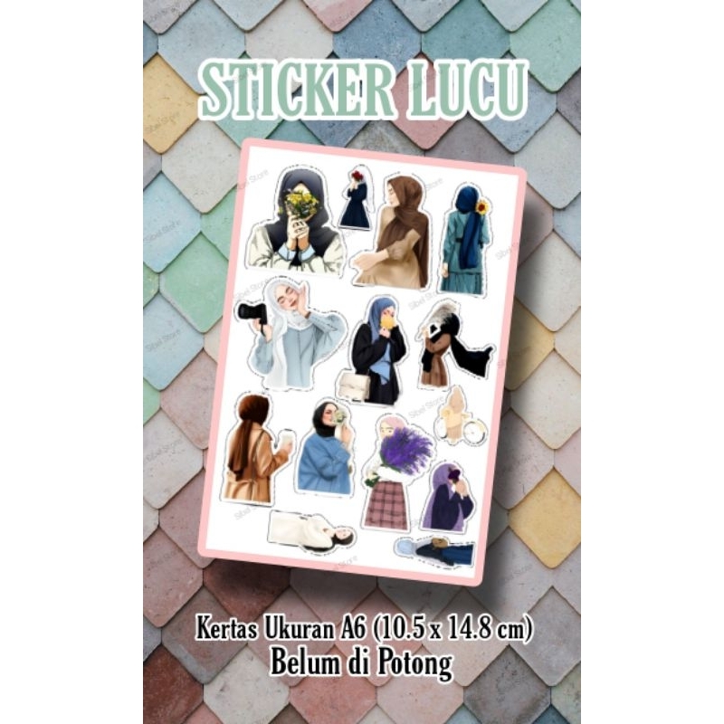 Jual Sticker Vinyl Lucu / Sticker Karakter / Girl Sticker Lucu Ukuran ...