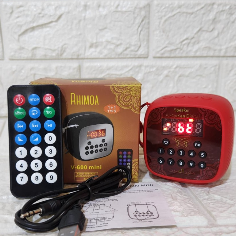 Jual speaker v600 mini pakai remote | Shopee Indonesia