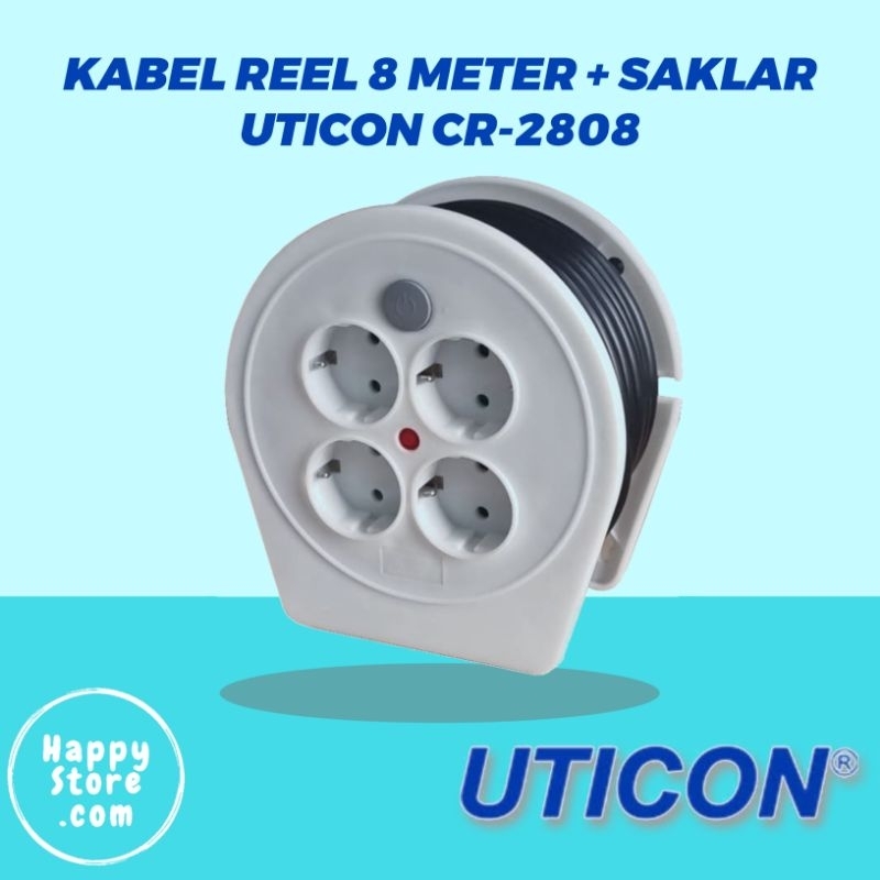 Jual Kabel Roll Kabel Box 8 Meter UTICON CR 2808 CR-2808 | Shopee Indonesia
