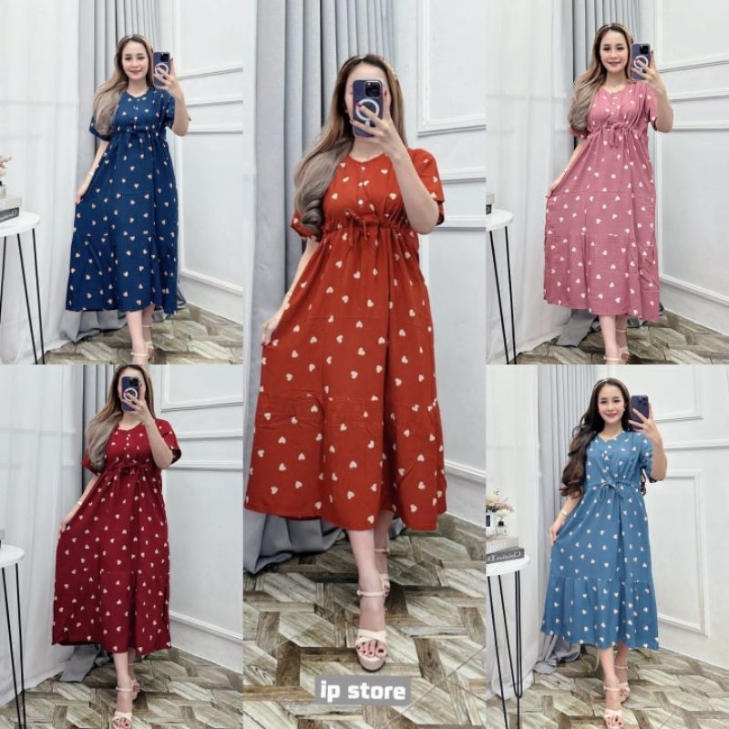 Jual Daster Cantik Nagita Bunga/Homedress/Daster friendly Busui/Daster ...