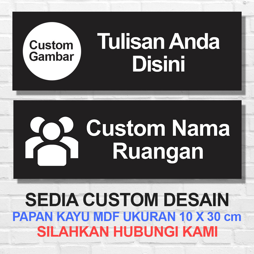 Jual CM DECOR - CUSTOM PAPAN PERINGATAN TULISAN SENDIRI NAMA RUANGAN ...