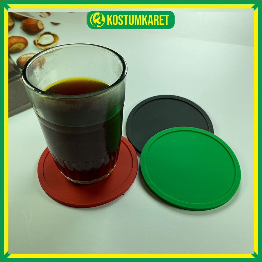 Jual Tatakan gelas Karet Bulat Polos Anti slip Tebal tidak lembek | TPR ...