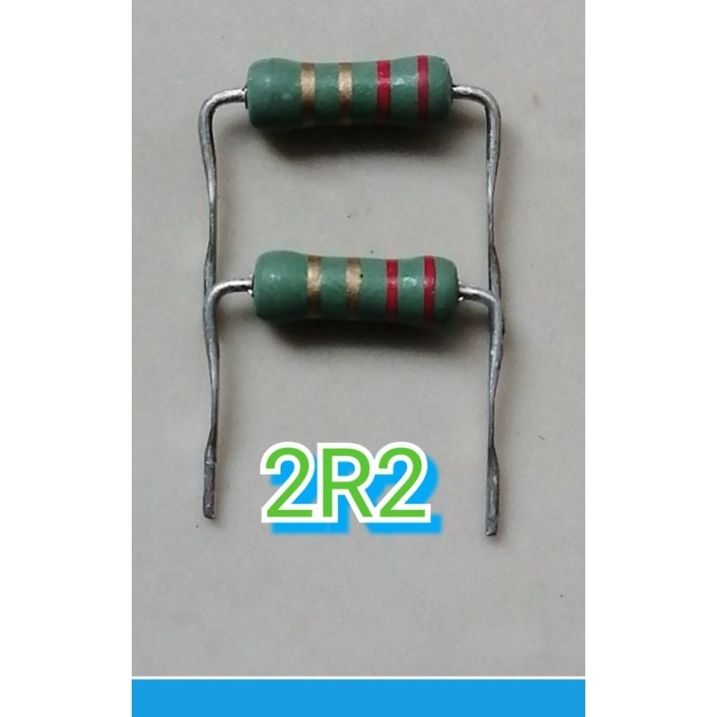 Jual 1 biji RESISTOR 2R2 ,1/2 wat, akane | Shopee Indonesia