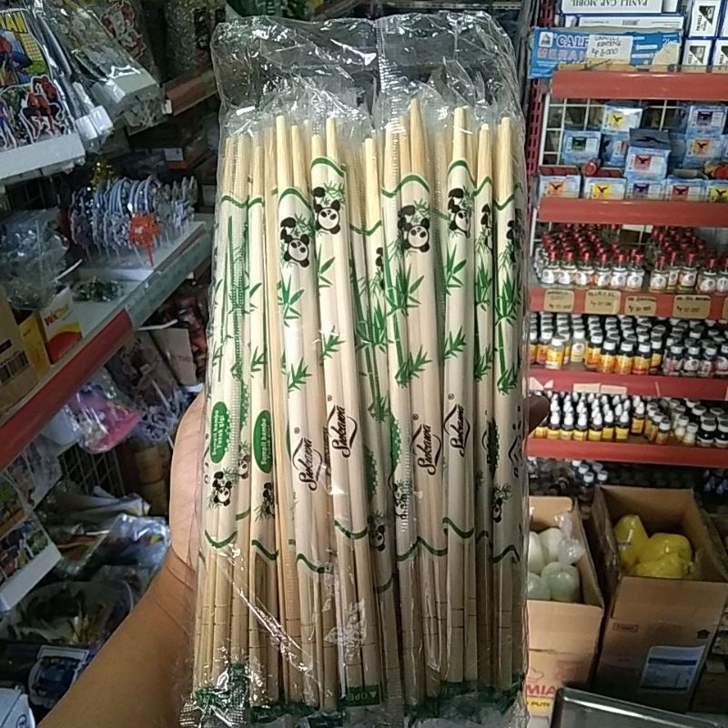 Jual Sumpit Kayu Isi 50pcs Panda | Shopee Indonesia