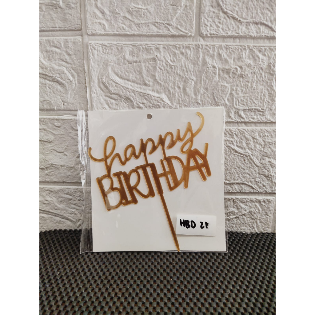 Jual TOPPER PLAIN HAPPY BIRTHDAY / TOPPER CAKE | Shopee Indonesia