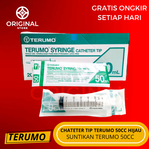 Jual SYRINGE SPUIT DISPOSIBLE TERUMO SUNTIKAN TERUMO 50 ML | Shopee ...