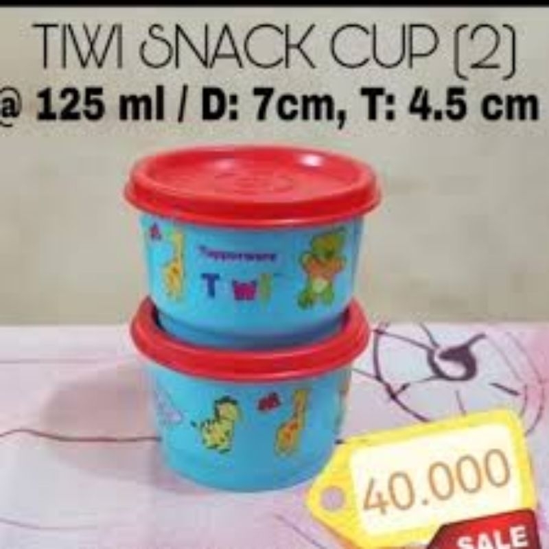 Jual tiwi snack cup tupperware (1pcs) | Shopee Indonesia
