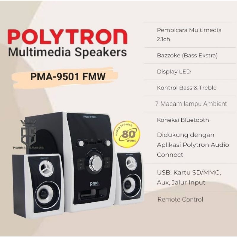 Jual Polytron PMA9501 Putih polytron multimedia speaker Bluetooth pma ...