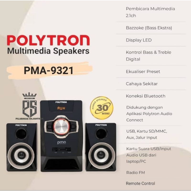 Jual Polytron PMA9321 polytron multimedia speaker polytron pma 9321 FM RADIO | Shopee Indonesia