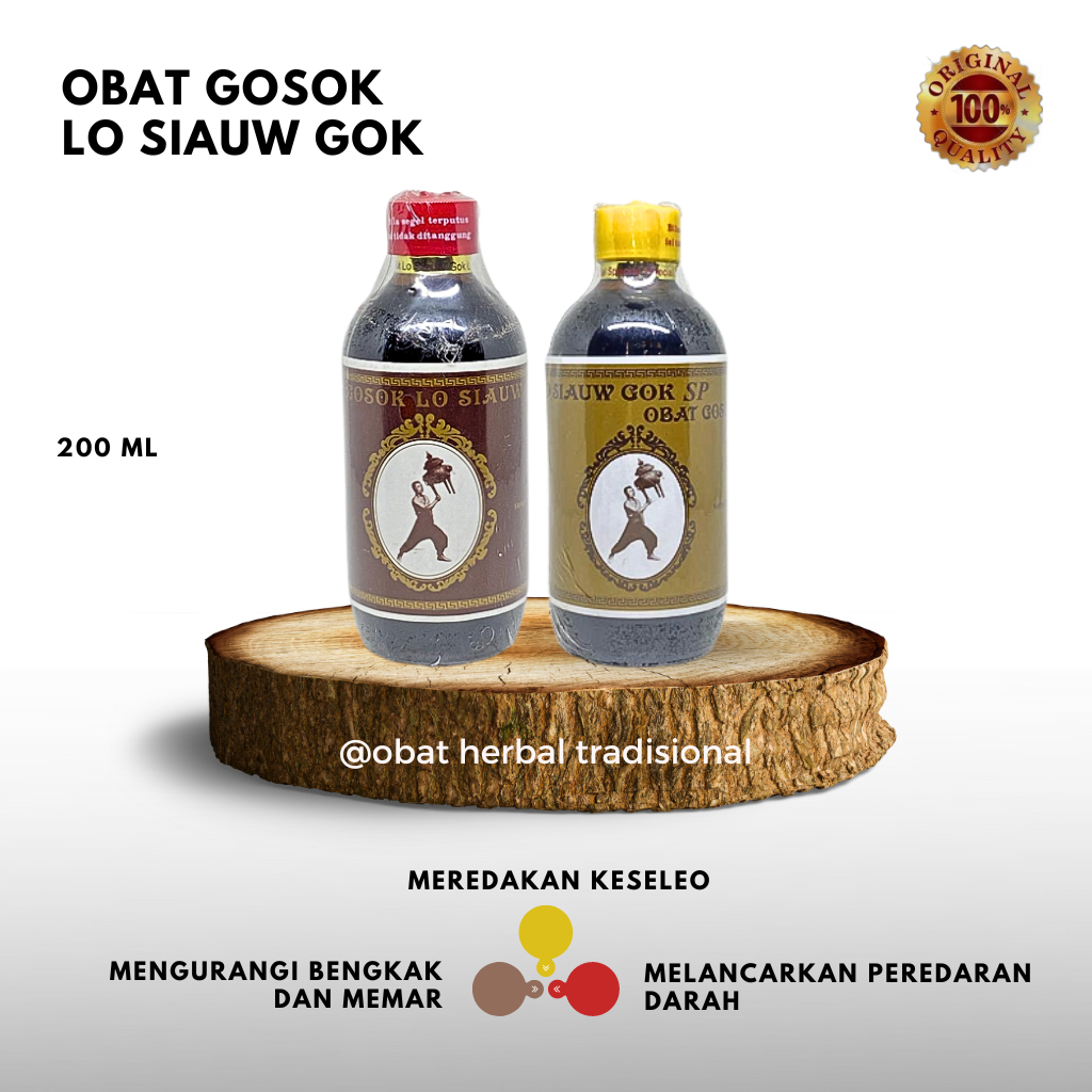 Jual OBAT GOSOK LO SIAW GOK LO BAN TENG TUTUP KUNING ORIGINAL - Arak ...