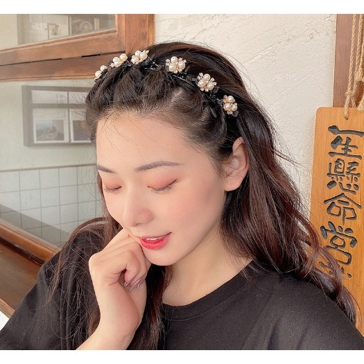 Jual Bando Rambut Wanita Premium Diamond Metal Fashion Korea Bandana ...