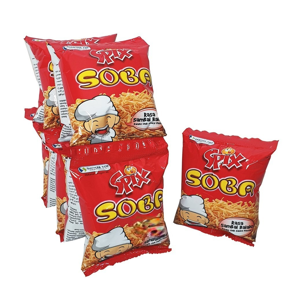 Jual ( BERKAH ) SOBA SPIX Mie Renceng 10 pcs x 17gr Spix Soba Mie ...