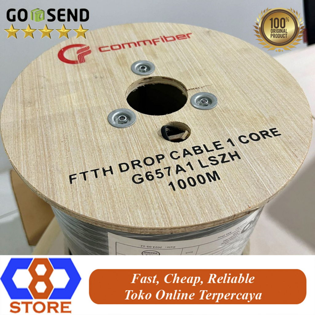 Jual KABEL FO COMMFIBER FTTH 1 CORE 3 SELING 1000M | Shopee Indonesia