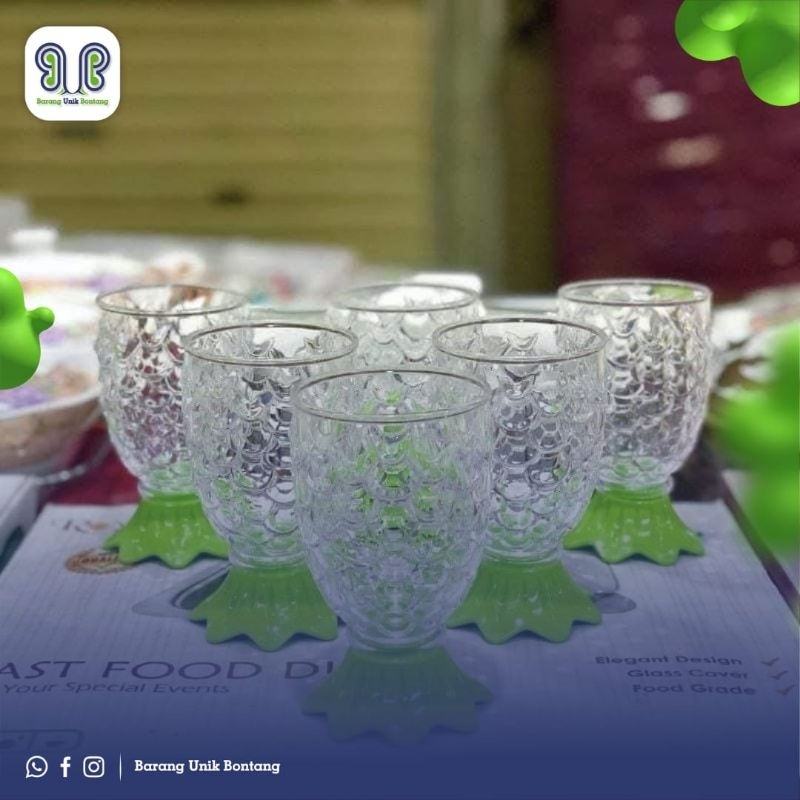 Jual GELAS MODEL NANAS PLASTIK | Shopee Indonesia