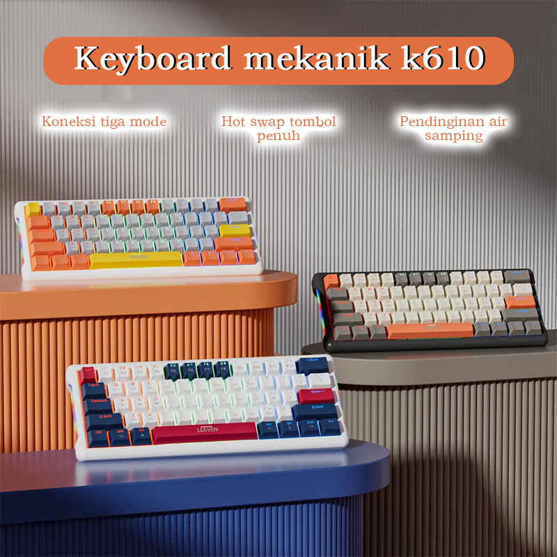 Jual keyboard mechanical mini 61 Key Kombinasi multi-warna LED Backlit RGB Mechanical Keyboard ...