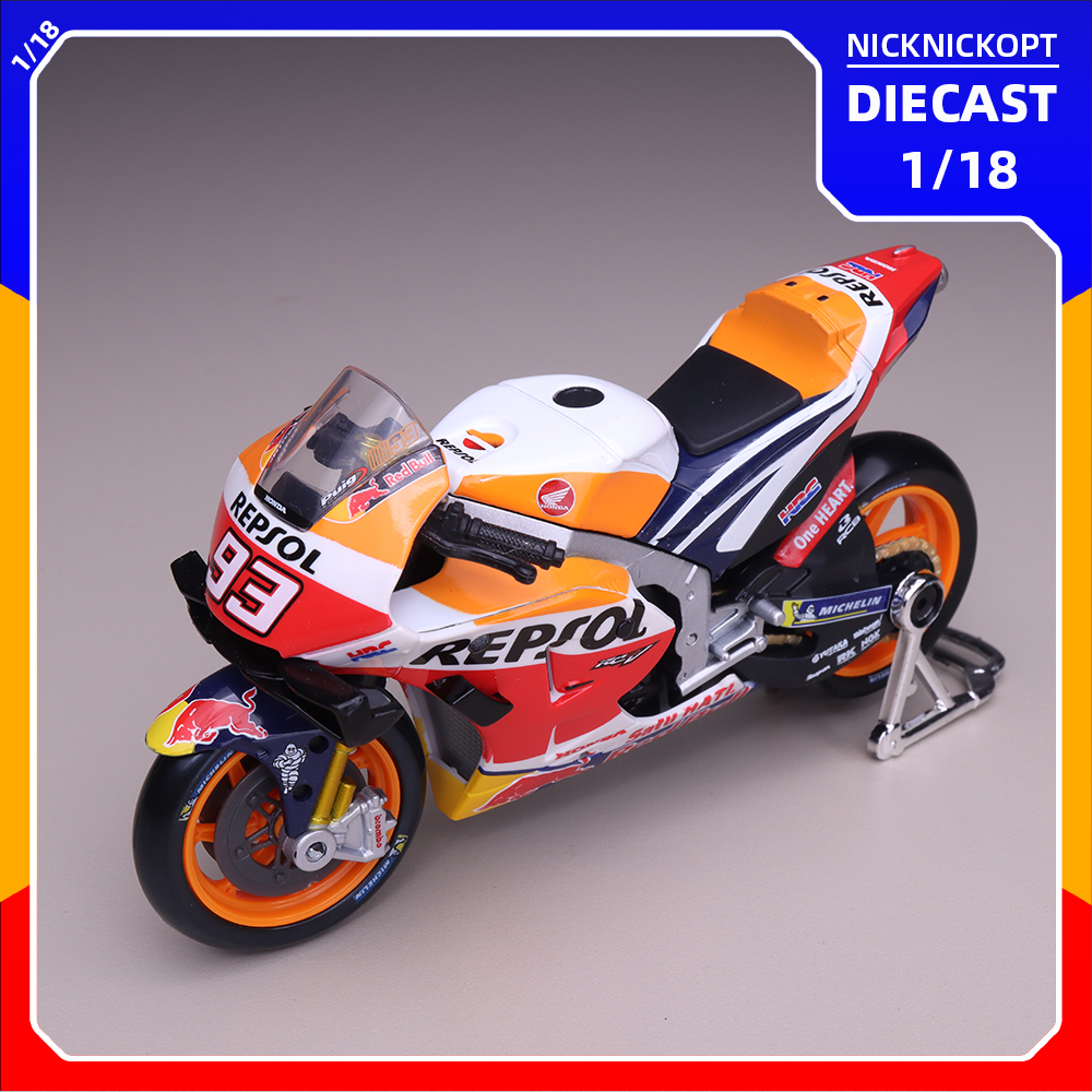 Jual Miniatur MOTO GP No.93 2021 Repsol Honda Team Maisto Diecast Skala ...