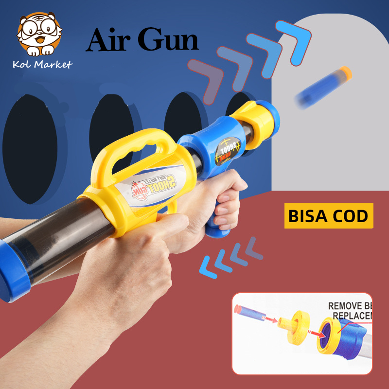 Jual Pistol bertenaga udara anak-anak EVA air shooting gun soft bullet ...