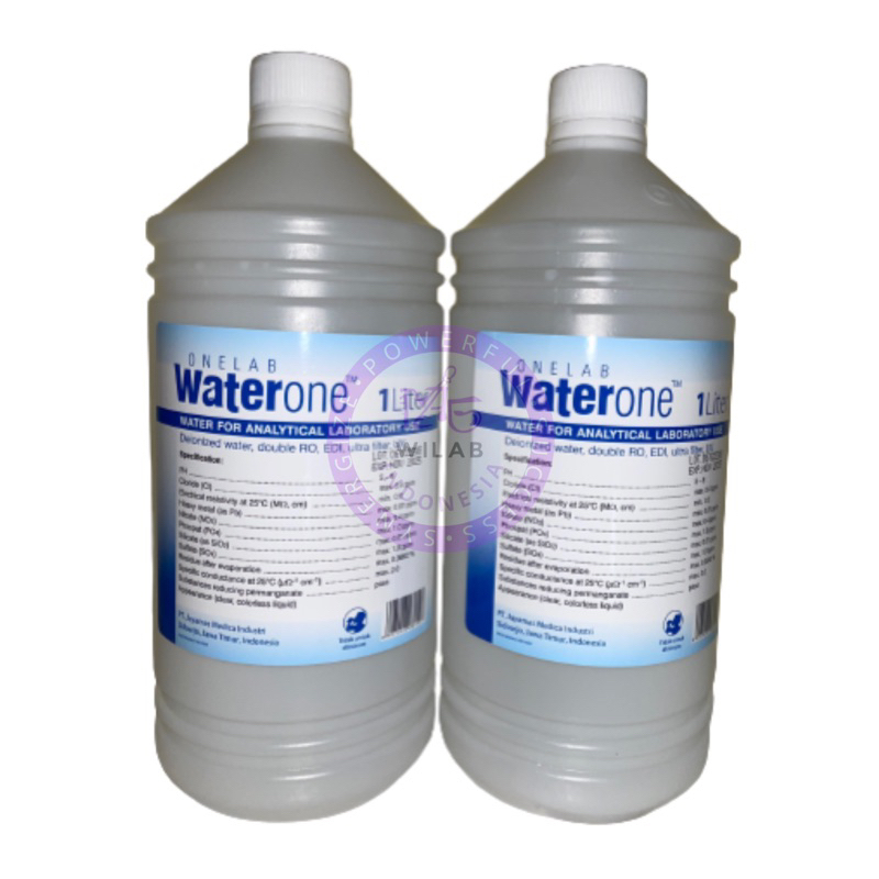 Jual WATERONE / WATER ONE ONELAB / AQUADEST LABORATORIUM 1 LITER ...