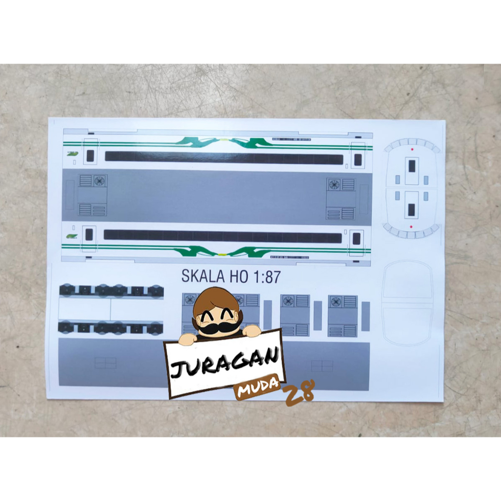 Jual DIY Papercraft Kereta Gerbong Go Green | Shopee Indonesia