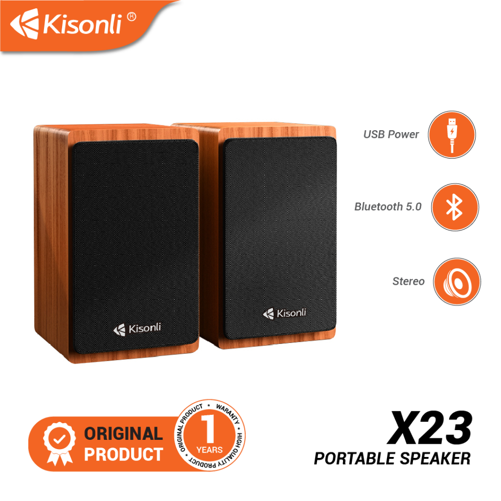 Jual KISONLI Speaker Komputer/Laptop/PC 2.0 Multimedia USB X23 Model ...