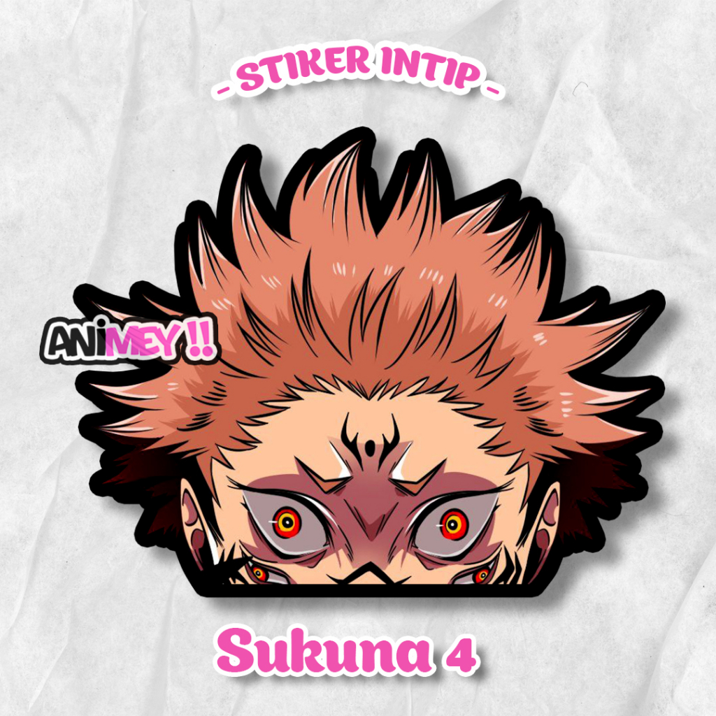 Jual Stiker Intip Sukuna / Sticker Anime Waterproof | Shopee Indonesia