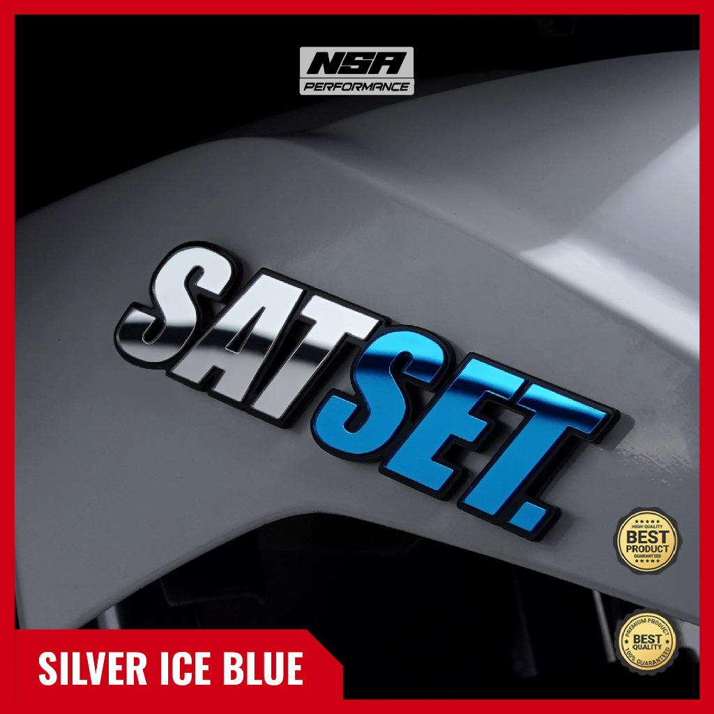 Jual NSA 1PCS EMBLEM SATSET STICKER KEREN TIMBUL EMBLEM MOTOR 3D ...